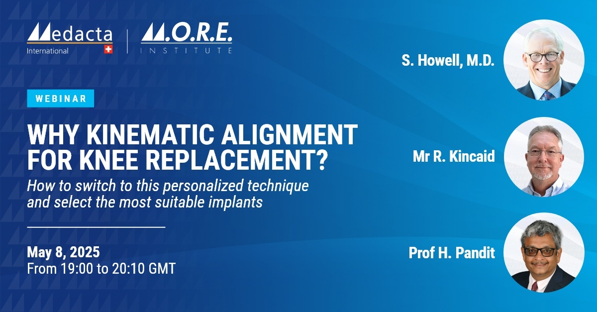 Webinar | Why kinematic alignment for knee replacement?